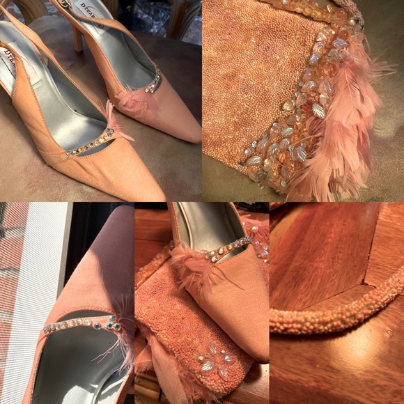 Vintage | Accessories | M Daughters Wedding Shrimp Colored Shoes And ...
